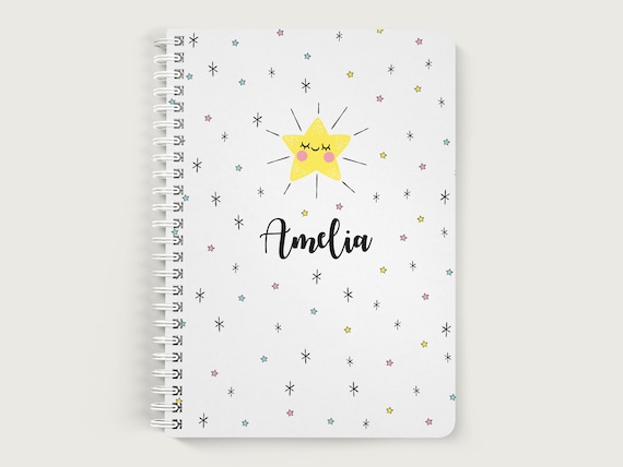 Personalized Star Notebook Star Journal for Kids Lined or | Etsy