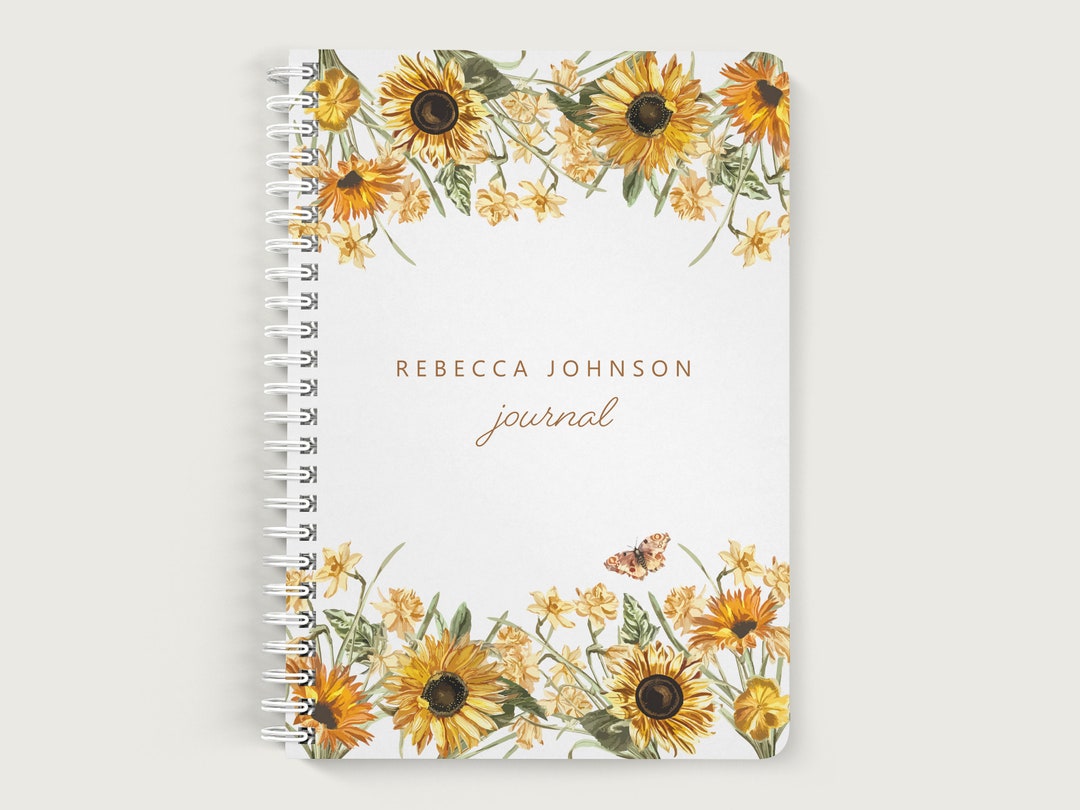 Sunflower Notebook, Sunflower Sketchbook Notebook, Sunflower Journal ...