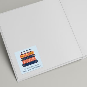 Personalized Book Labels | Custom Book Stickers | This Book Belongs to ...