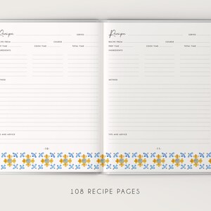 Personalized Large Recipe Book | Custom Hardcover Cook Book ...