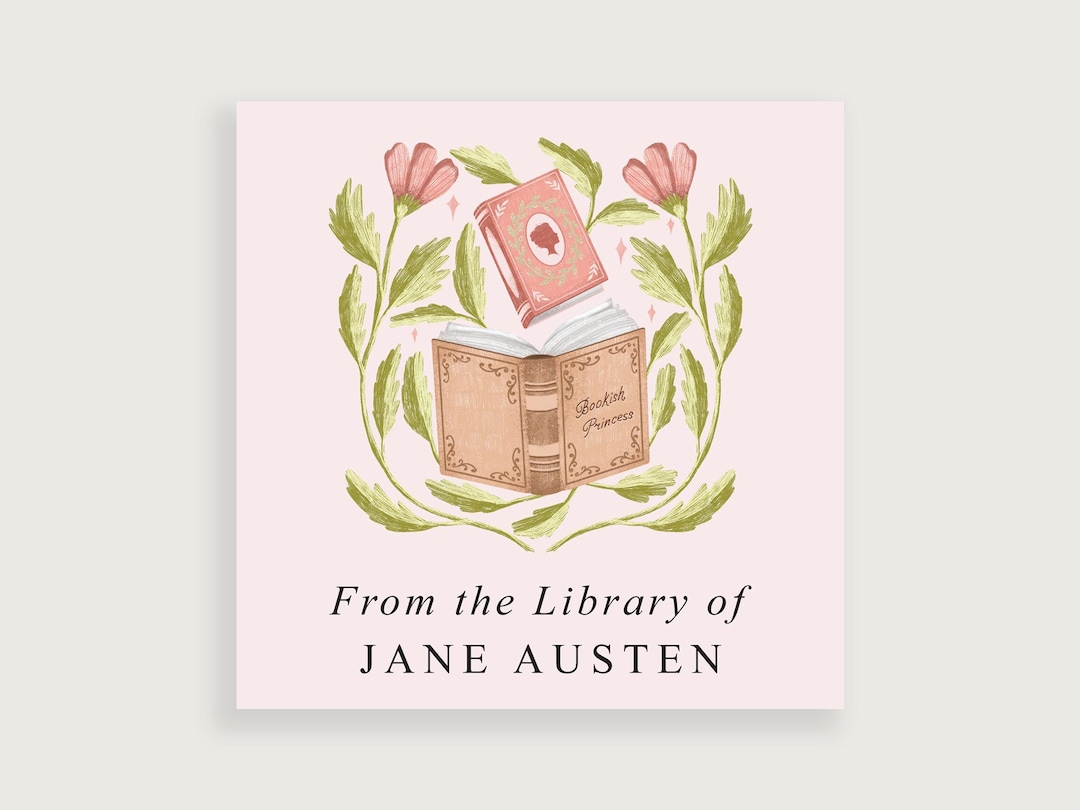 Watercolor Bookplate Stickers | Personalized Library Book Labels | From ...
