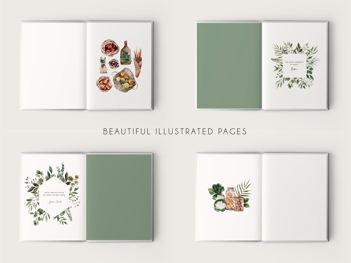 Personalized Large Recipe Book | Custom Hardcover Cook Book ...