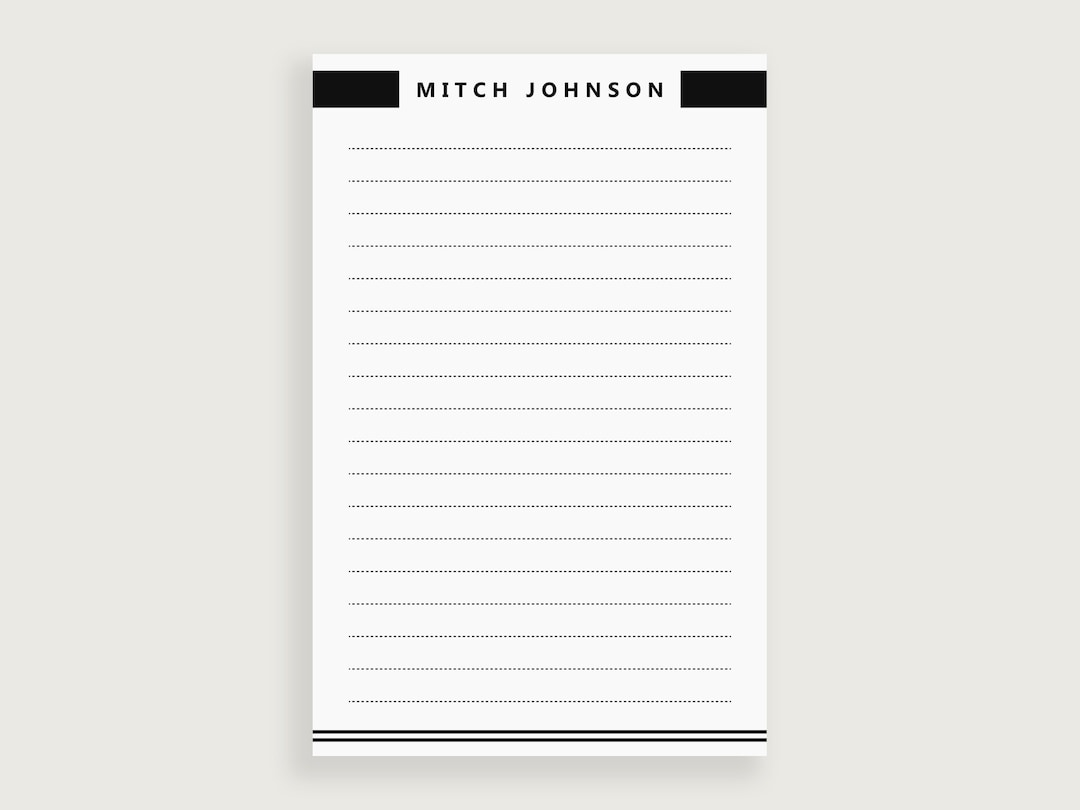 Business Notepad, Stationery Notepad for Boss, Personalized Notepad for ...