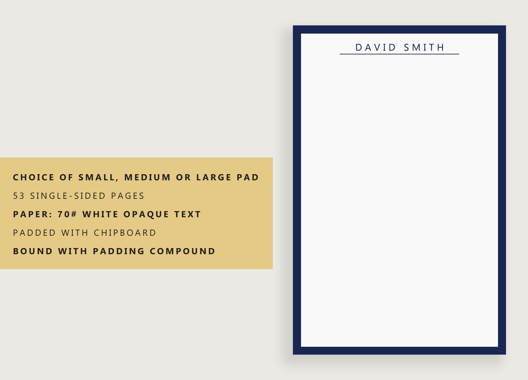 Personalized Notepad for Men Notepad for Boss Stationery Set - Etsy