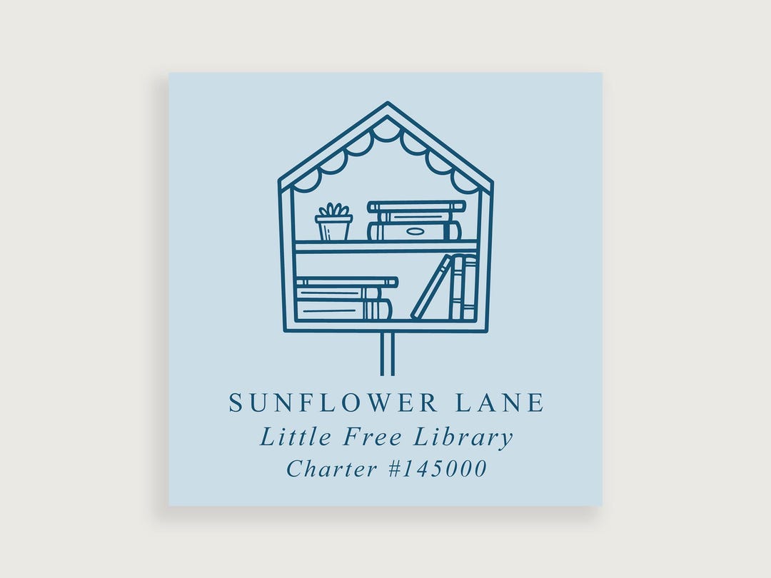 Little Free Library Book Label Personalized | Neighborhood Lending ...