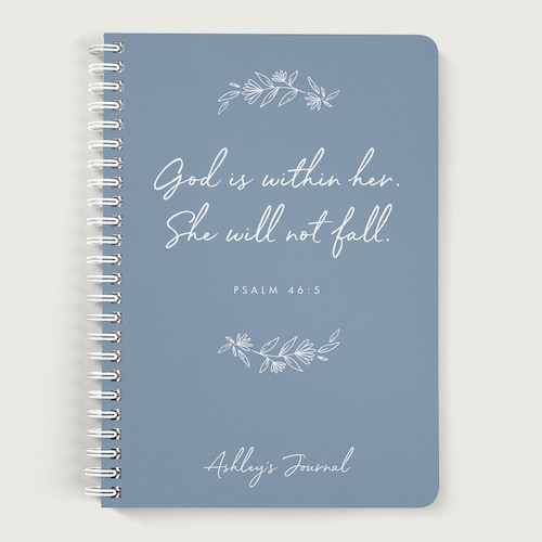 Personalized Devotional Journal Christian Notebook Psalm 46 - Etsy