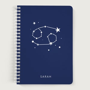 Zodiac Notebook, Zodiac Sign Notebook, Zodiac Journal, Star Sign ...