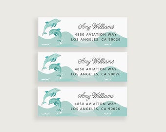 Personalized Address Labels for Men, Address Labels Masculine, Design ...
