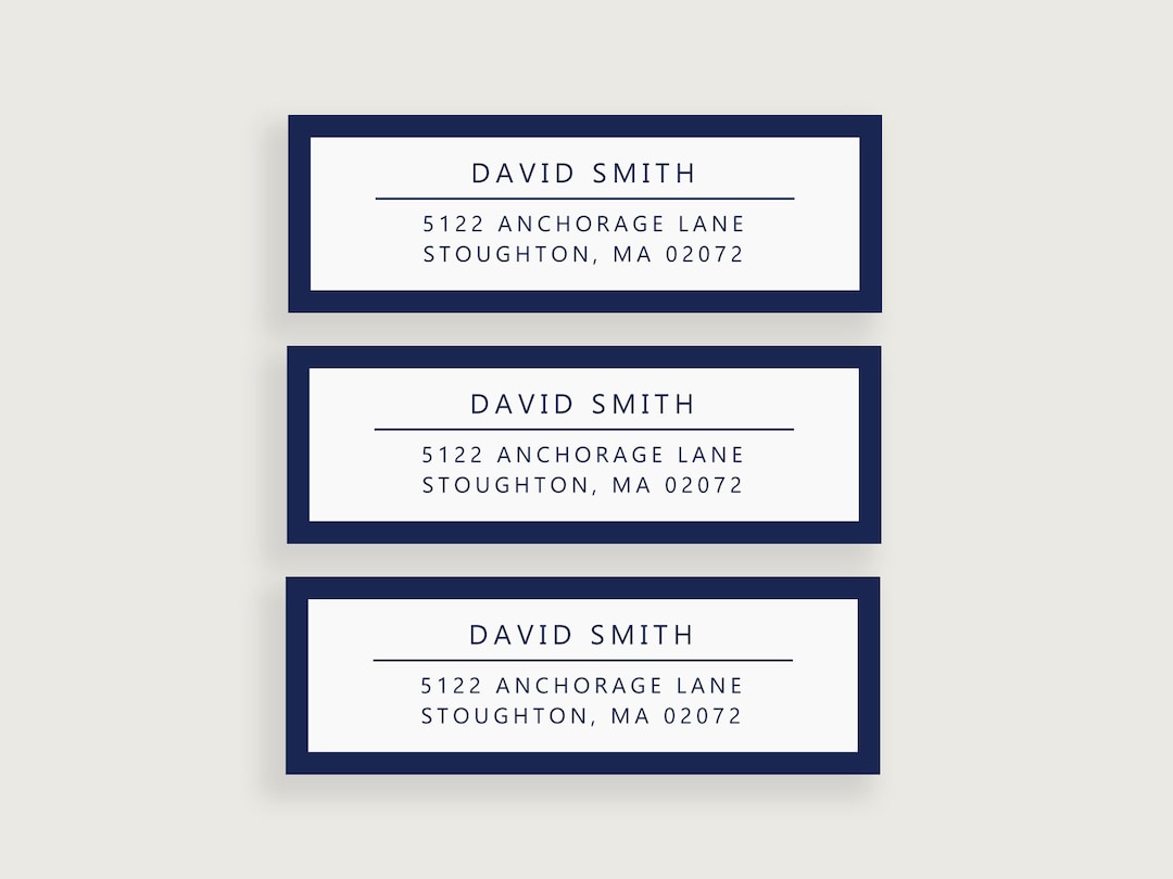 Personalized Address Labels for Men, Address Labels Masculine, Design ...