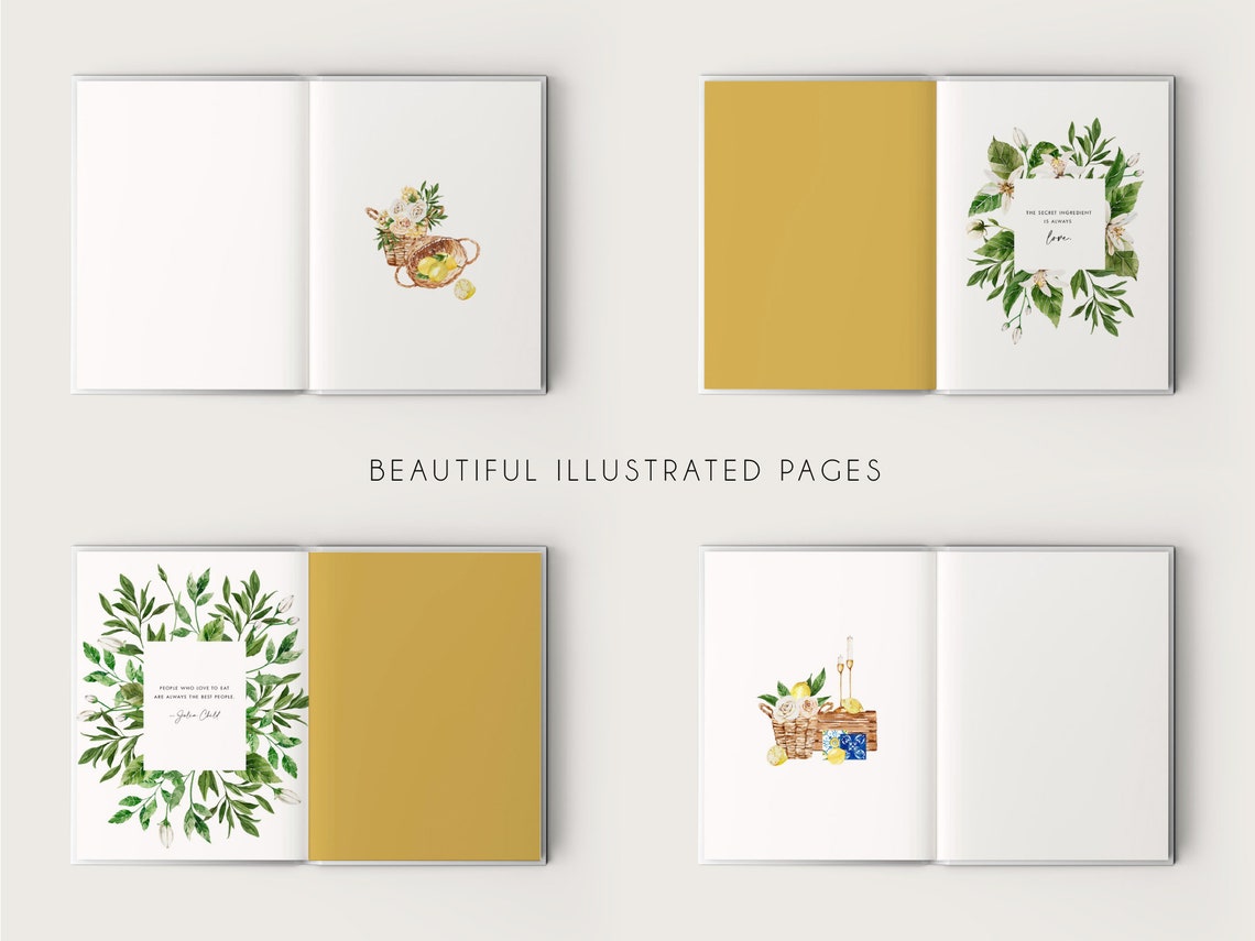Personalized Large Recipe Book | Custom Hardcover Cook Book ...