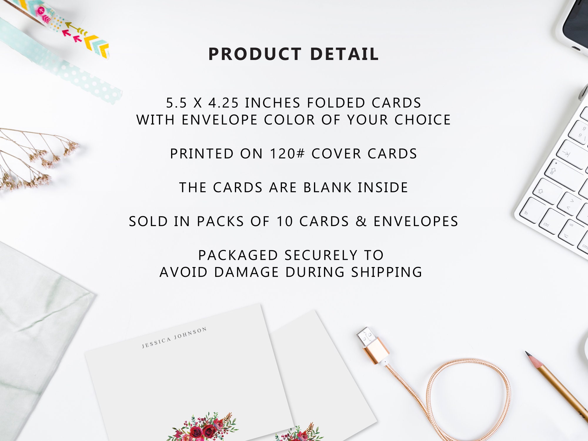 Personalized Greeting Cards, Folded Cards With Envelopes, Logo ...