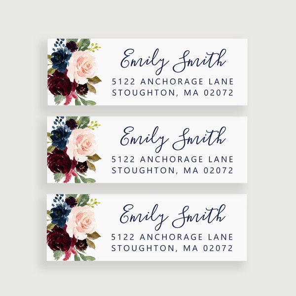 Floral Labels - Etsy