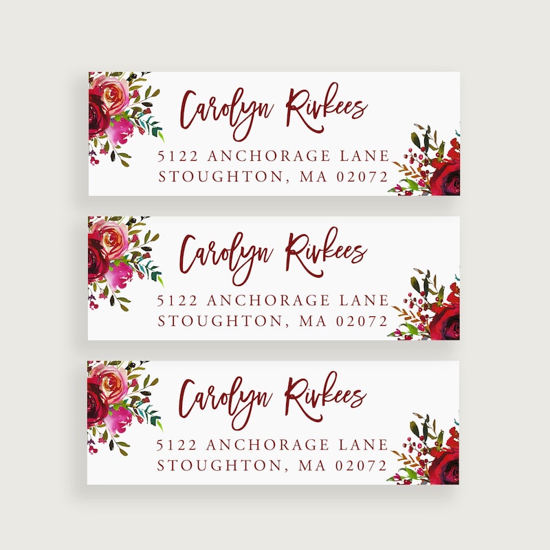 Rose Label - Etsy