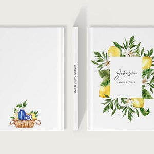 Personalized Large Recipe Book | Custom Hardcover Cook Book ...