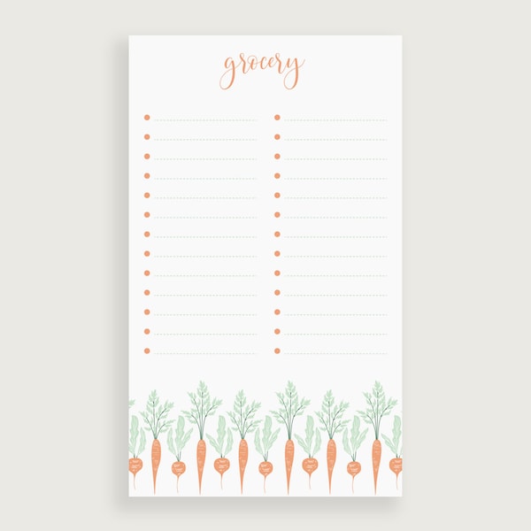 Grocery Note Pads - Etsy