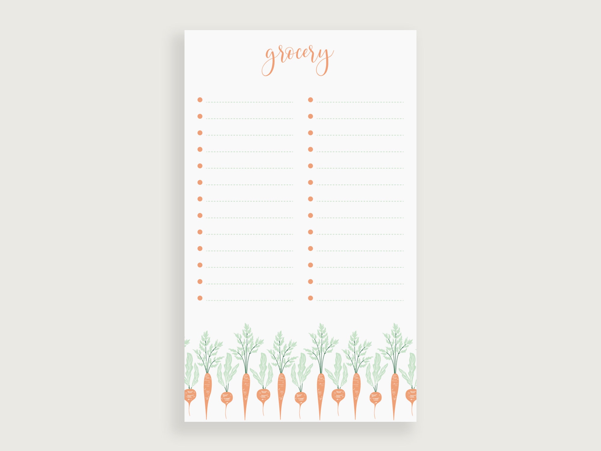 Grocery List Pad