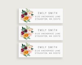 Personalized Address Labels for Men, Address Labels Masculine, Design ...
