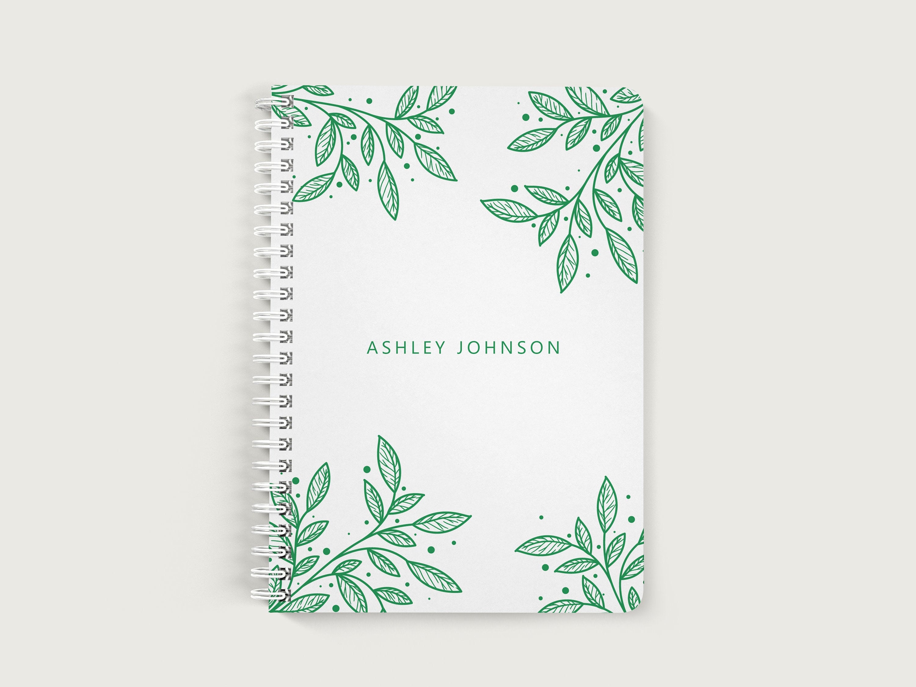 Personalized Notebook Cover for Women Floral Notebook Lined | Etsy