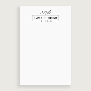 Wedding Notepad Personalized, Stationery Writing Sets, Custom Note Pad ...