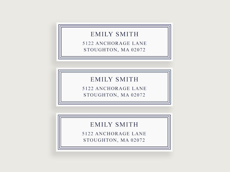 Return Address Labels for Business, Personalized Address Labels Men ...