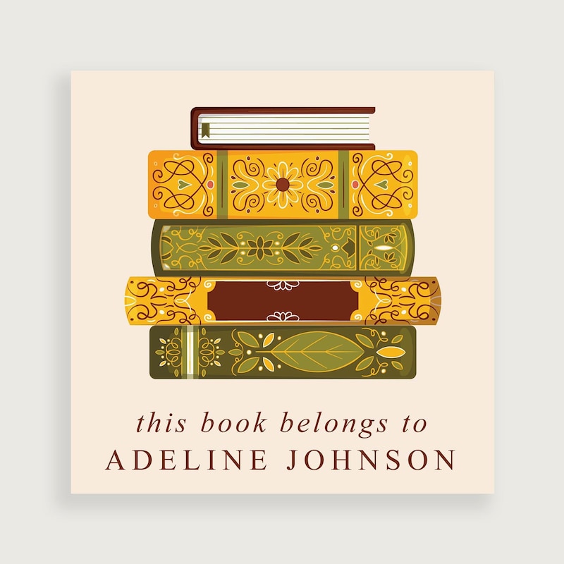 From the Library of Stickers - Etsy