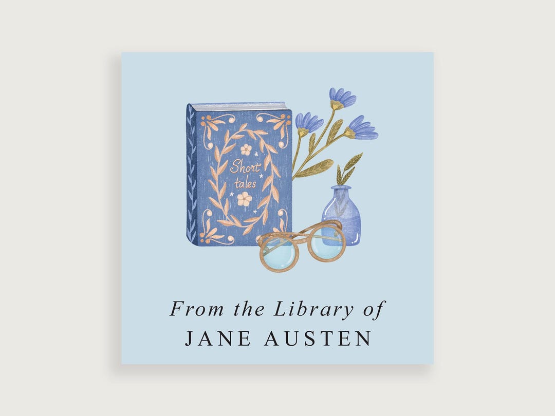 Personalized Bookplate Stickers | From the Library of Book Labels ...