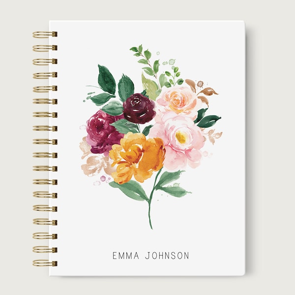 Personalized Hard Cover Spiral Notebooks - Etsy