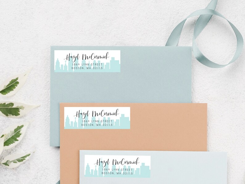Nashville Tennessee Skyline Return Address Labels, Tennessee Sticker ...
