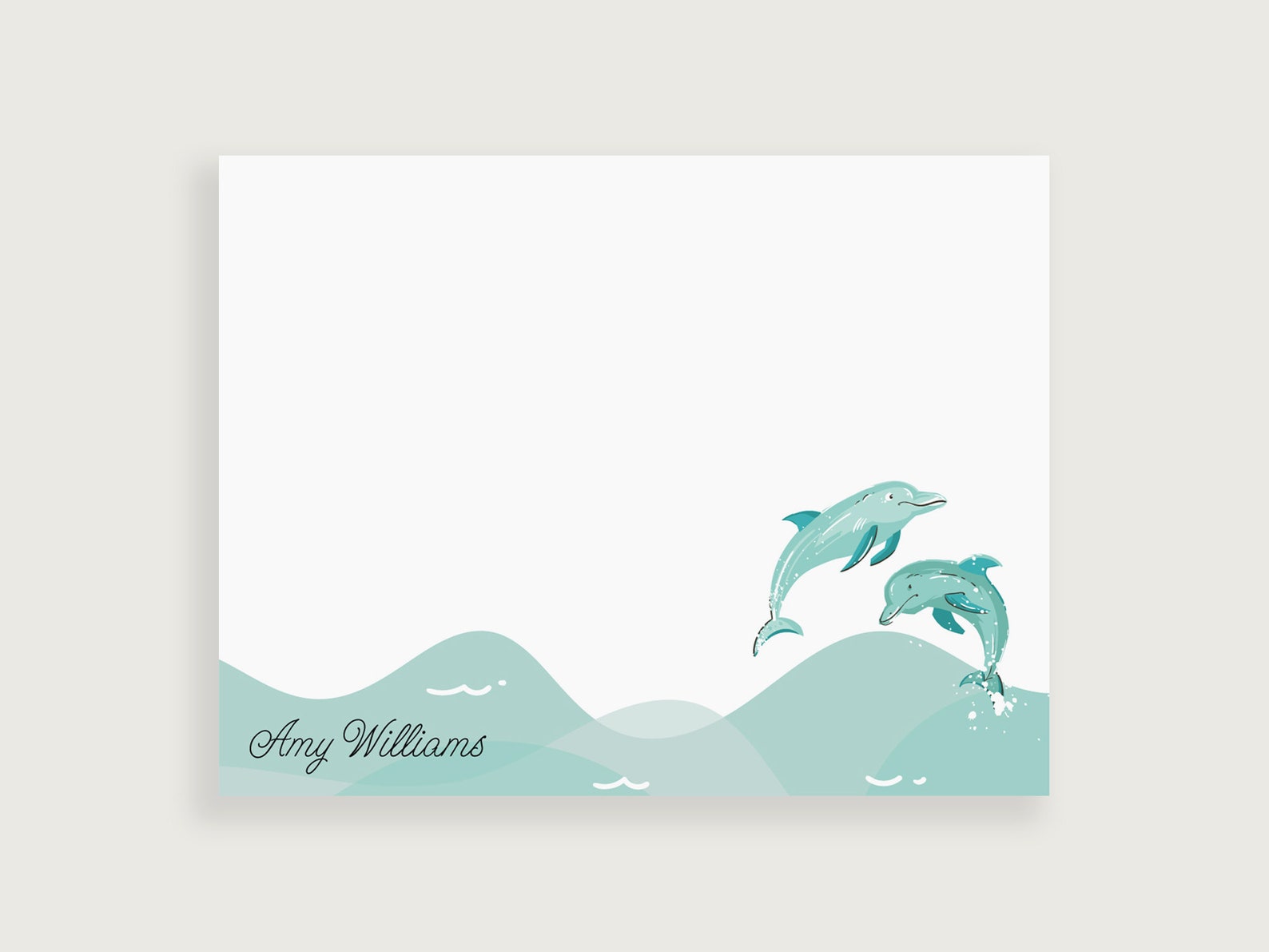 Dolphin Note Cards Dolphin Gifts Personalized Note Cards and - Etsy