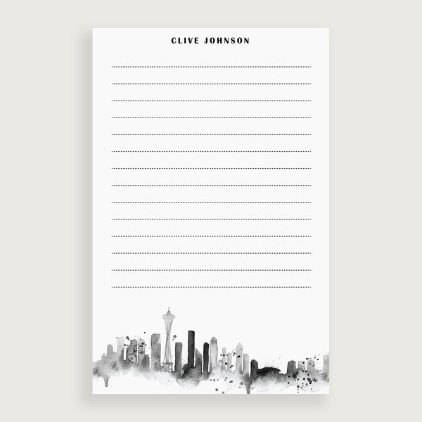 Seattle Notepad - Etsy