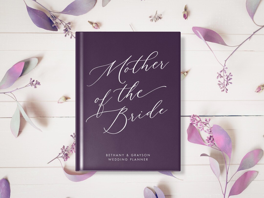 Mother of the Bride Wedding Planner Book Personalize | Large Wedding ...