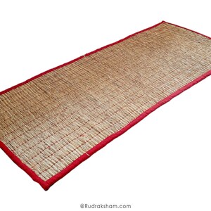 6 Feet Kusha Grass Meditation Mat | Darbha Grass Yoga Mat | Prayer Rug ...