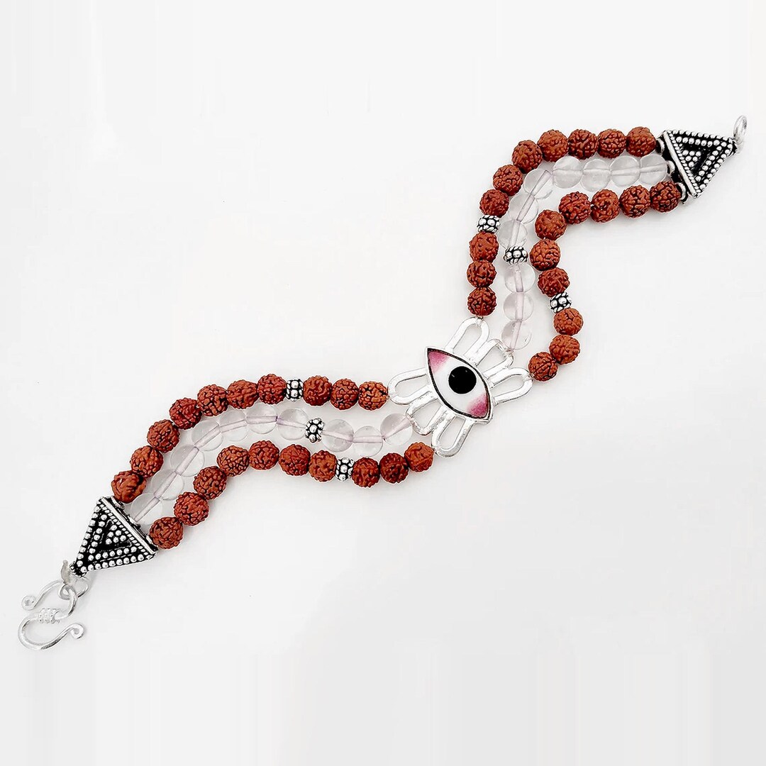 Shiva Trinetra - Third Eye Rudraksha Sphatik Crystal Quartz Handmade ...