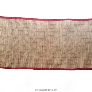 6 Feet Kusha Grass Meditation Mat | Darbha Grass Yoga Mat | Prayer Rug ...