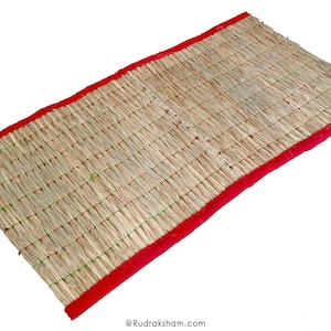 Kusha Grass Meditation Mat | Darbha Grass Prayer Mat | Prayer Rug ...