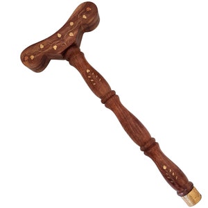 Yoga Danda | Traditional Meditation Stick | Wooden T Shaped Yoga Danda ...