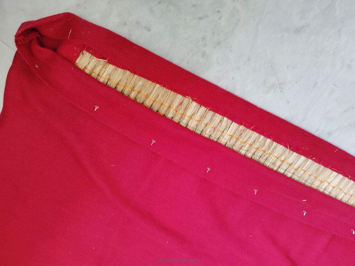 6 Feet Kusha Grass Meditation Mat | Darbha Grass Yoga Mat | Prayer Rug ...