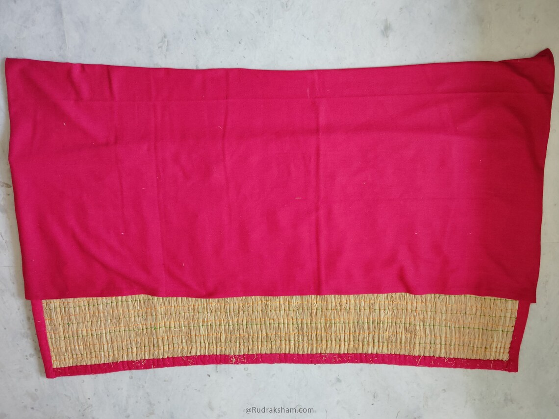 6 Feet Kusha Grass Meditation Mat | Darbha Grass Yoga Mat | Prayer Rug ...