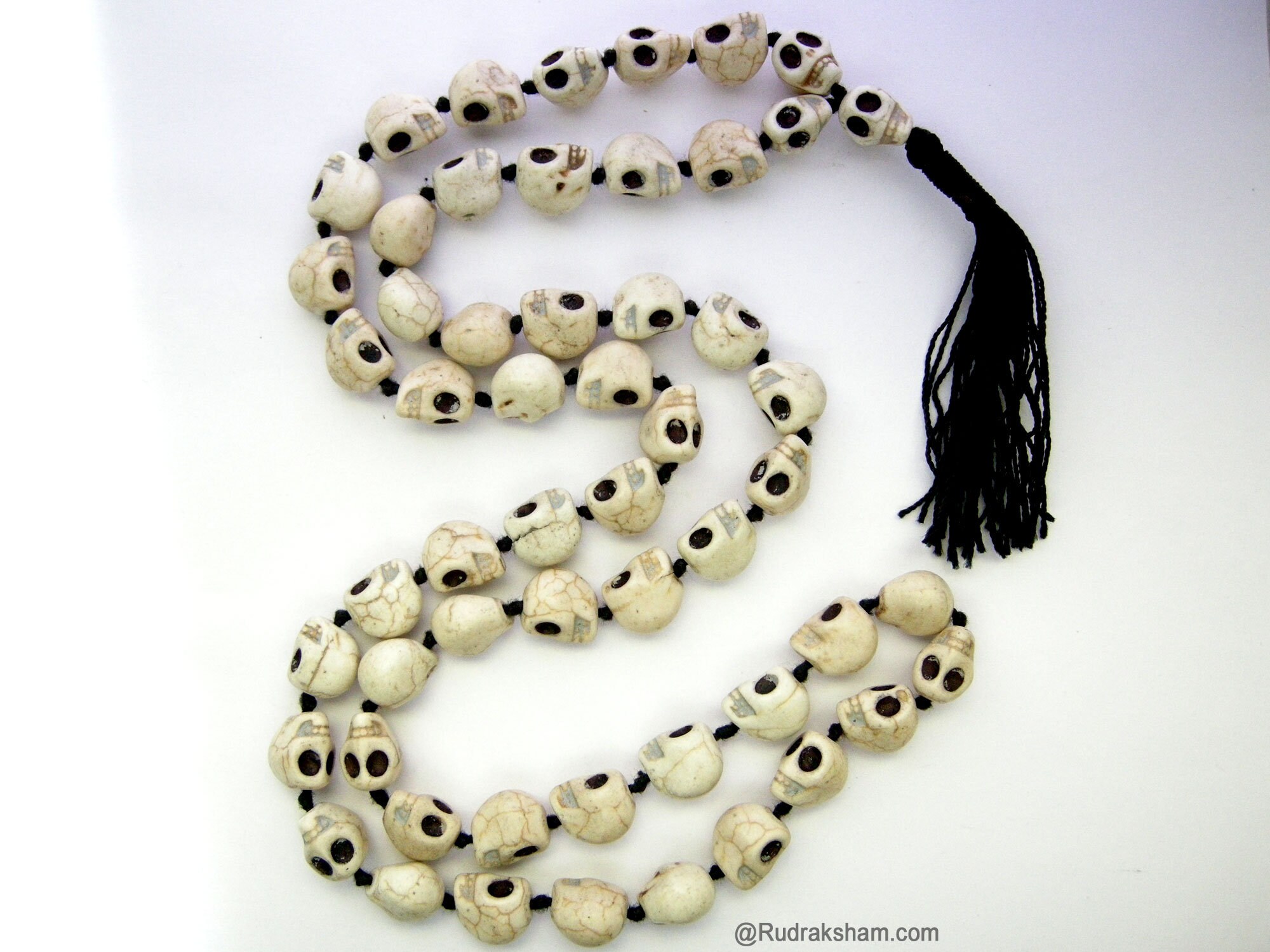 Skull Beads Mala Skull Necklace Narmund Mala Skull Rosary Bone - Etsy