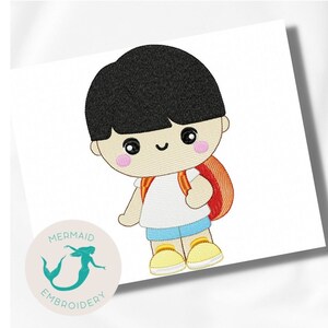 Boy School Embroidery Design, Boy Embroidery Design Machine, School ...