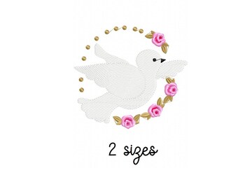 Embroidery Design Dove | Etsy