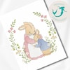 Bunny Floral 3 Embroidery Design Machine, Easter Embroidery Pattern ...