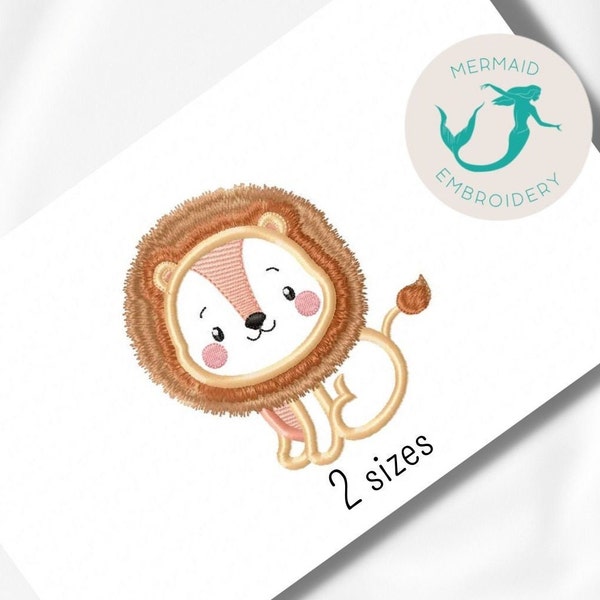 Lion Applique - Etsy