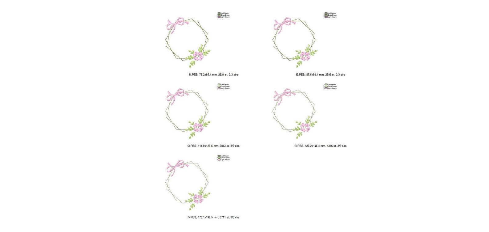 Frame Ribbon Embroidery Design Frame Embroidery Design Machine - Etsy