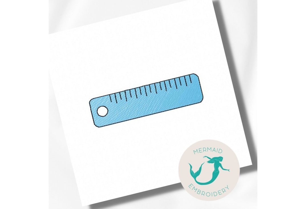 Ruler Embroidery Design, School Embroidery Design Machine, School ...