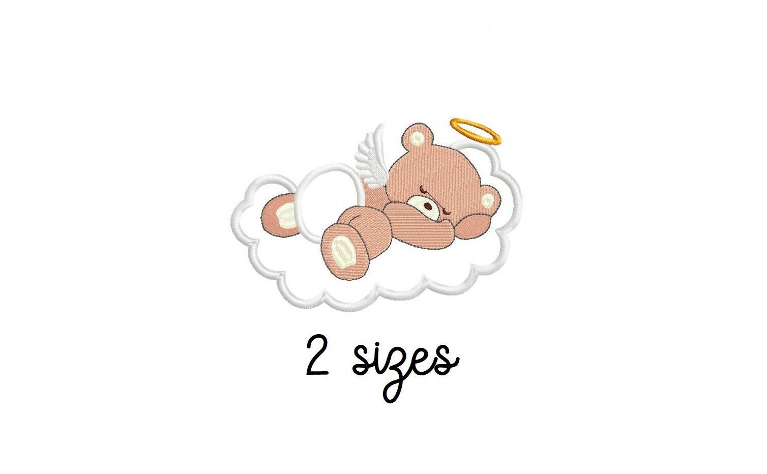 Angel Bear Embroidery Design Baby Embroidery Design Machine - Etsy