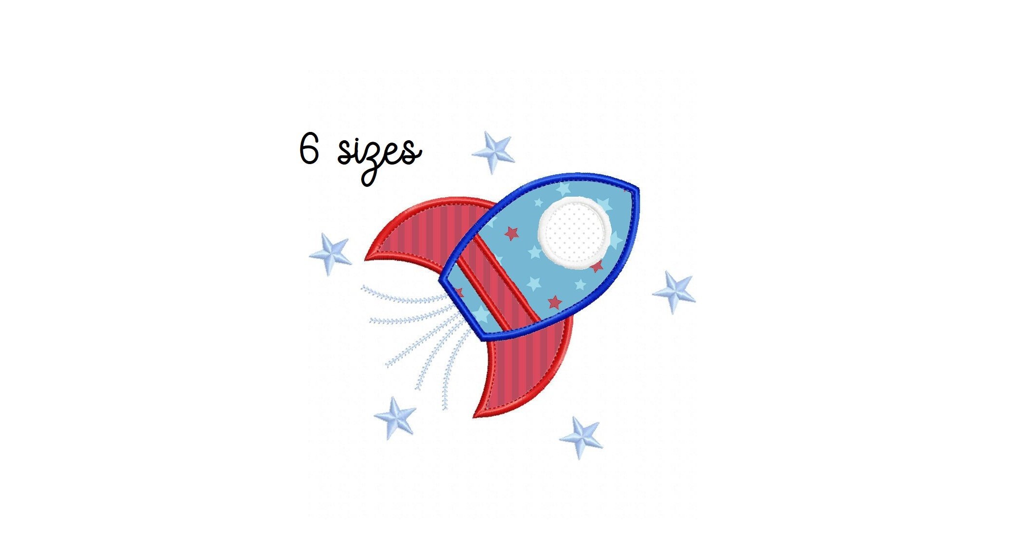 Rocket Embroidery Design, Baby Embroidery Design Machine, Newborn ...