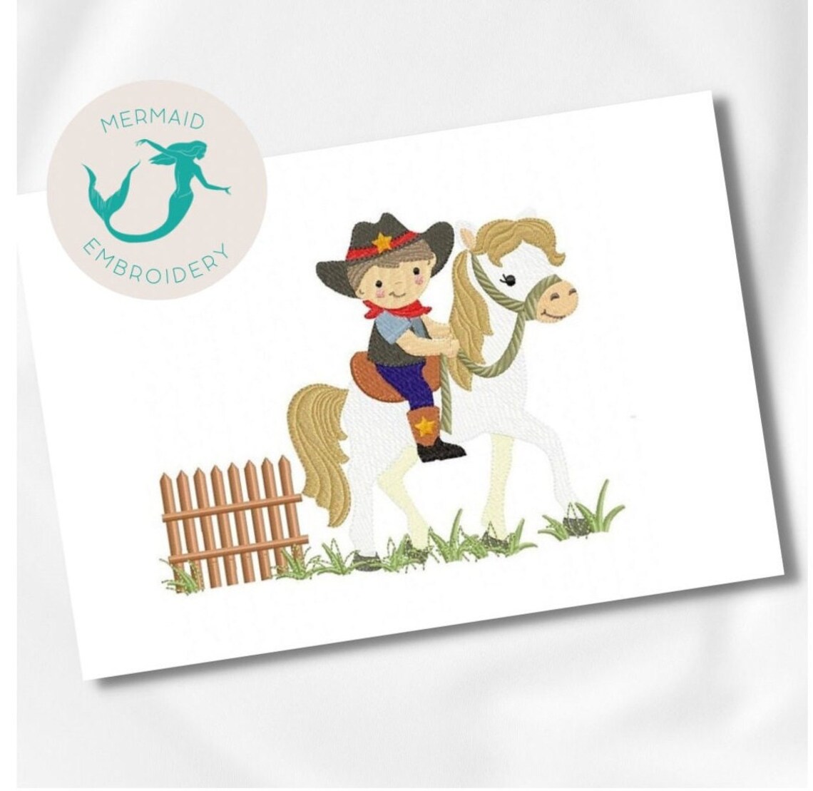Cute Cowboy Embroidery Design Kids Embroidery Design Machine - Etsy
