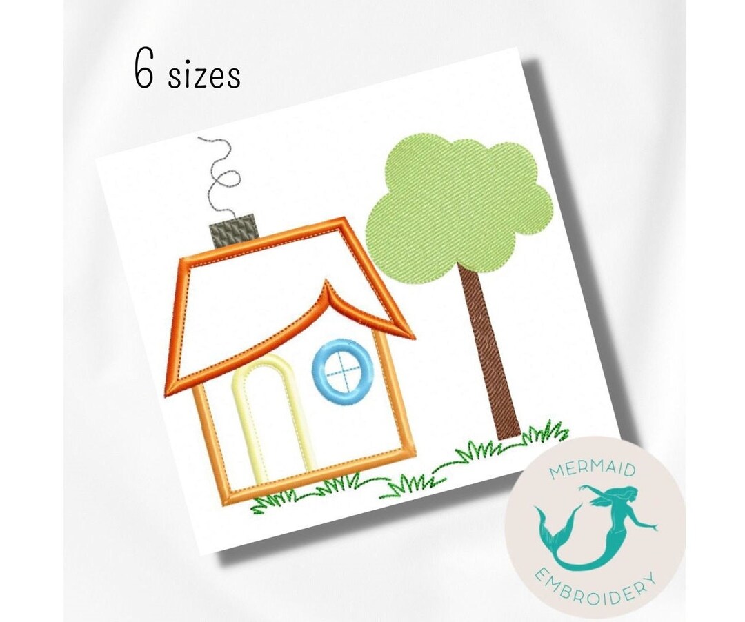 Cute House Embroidery Design, Kitchen Embroidery Design Machine ...