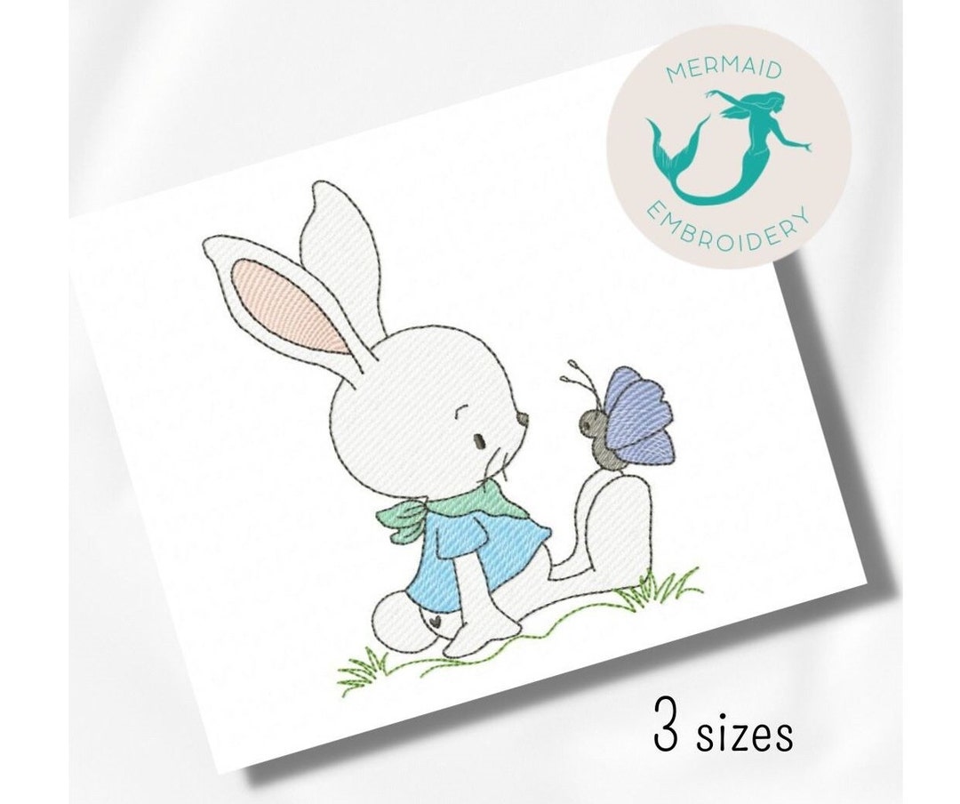Bunny Cute Embroidery Design Baby Embroidery Design Machine Bunny ...